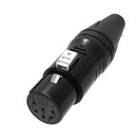 China IP40 Protection Class 6-Pin XLR Audio Video Connectors Durable Indoor XLR Connectors for Female Industrial Electronics for sale