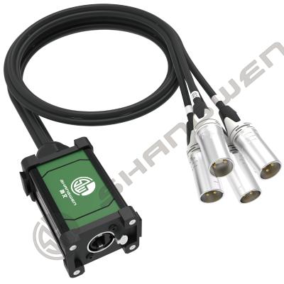 China 4-Channel 3-Pin XLR Audio Snake Cable Stage Recording Studio Female Male Network Signal Extender Multi-Channel XLR RJ45 Ethercon for sale