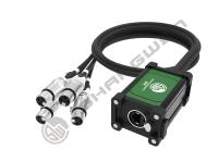China 4-Channel 3-Pin XLR Audio Snake Cable Stage Recording Studio Female Male Network Signal Extender Multi-Channel XLR RJ45 Ethercon for sale
