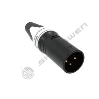 China Powerful Outdoor Waterproof 3 Pin XLR Plug Female Socket Adapter for DMX Panel Mount Audio Wire Connector Copper Material for sale