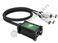 China 4-Channel 3-Pin XLR Audio Snake Cable for Stage Recording Studio Female Male Network Signal Extender Loud Speaker Cable Speakon for sale