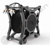 China 4x16A Multi-Channel Industrial Electric Signal Sockets with 6 Channels and CAT6 SF/UTP Network Cord Retractable Cable Reel for sale