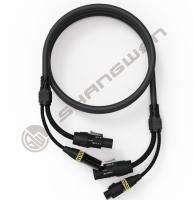 China TRUE1 2-in-1 XLR Female and Male Powercon Hybrid Cable 5-Pin DMX Combi Black XLR-5P COMBI CABLE for sale
