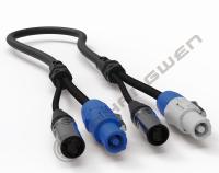 China XLR Female and Male Powercon Combination Cable 5pin DMX SJT Signal and Power in 2in1 Hybrid Communication Cables for sale