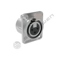 China Mini D-Type XLR Audio Connector 3-Pin Male Socket Zinc Alloy Shell Panel Mount Jacks for Audio Speaker Microphone XLR Female for sale