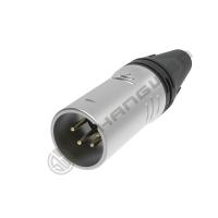 China 4-Pole XLR 4P Female Connector Indoor Audio IP40 Protection Silver-Plated Contacts Nickel-Plated Shell Rated Current 7.5a for sale