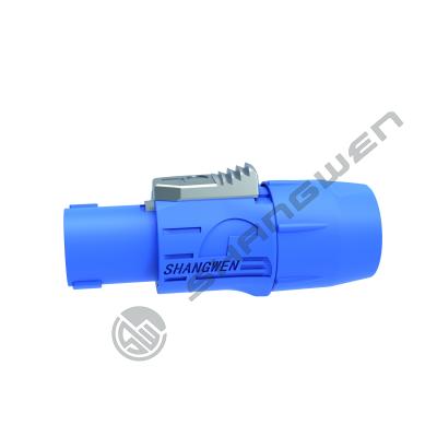 China Industrial Loudspeaker Connector D Shape 4 Pin Waterproof Connector Female Plug 4-Pole Female Speakon Cable Connector for Loudspeaker for sale