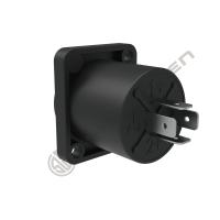 China D-Shape 4-Pin Industrial Electronics Loudspeaker Chassis Latch Lock Plastic Copper Male Bronze Pillar Speaker Connector for sale