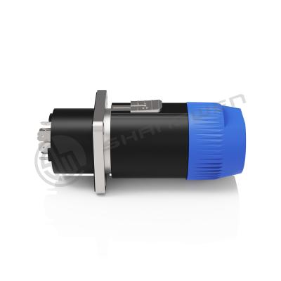 China IP40 Metal Custom Screw-type Terminals Latch Lock Cable Round Female Plug 40A 50A 8 Pin Loudspeaker Connector OEM ODM for sale