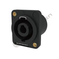 China Rectangle Loudspeaker 2 Hole Panel Mounting Solder Terminal HPC 4 Pin Speakon Hembra Audio Jack Connector Audio Connector for sale