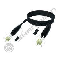 China OM2/OM3/OM4 Fiber Category TPU Armored Jumper LC FC SC ST Multimode Fiber Optic CL3 Network Cable Cores in Black for Your for sale