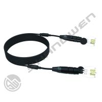 China OM2/OM3/OM4 Fiber Category TPU Armored Jumper LC FC SC ST Multimode Fiber Optic CL3 Network Cable Cores in Black for Your for sale