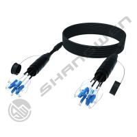 China LC SC FC Communication Cables TPU Waterproof LC-LC Singlemode Armored PDLC Fiber Optic Patch Cable Reel 4/6/8 Cores for sale