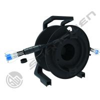 China LC SC FC Communication Cables TPU Waterproof LC-LC Singlemode Armored PDLC Fiber Optic Patch Cable Reel 4/6/8 Cores for sale