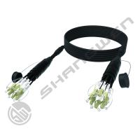 China PVC Jacket 4 6 8 CH TPU Armored Jumper LC-LC FC SC ST Multimode Fiber Optic CL3 Network Cable Cores OM2 Fiber Category for sale