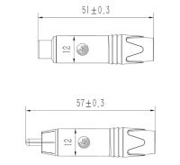 China RCA Female Audio Connector 1000 MOhm Electrical Solder High Quality Product for Audio Wiring for sale