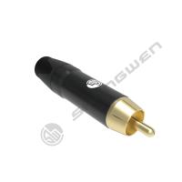 China RCA Audio Male Plug Connector 1000 MOhm Solder Insulation Gold Plated Phono RCA Plugs Male to Female HI-FI Audio Connectors for sale