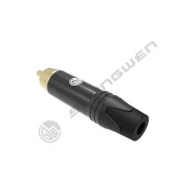 China RCA Audio Male Plug Connector 1000 MOhm Solder Insulation Gold Plated Phono RCA Plugs Male to Female HI-FI Audio Connectors for sale