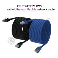 China Cat 7 SFTP Shielded 10Gbps 600MHz Ethernet RJ45 Network 4pair CE UL Multiple Copper 100% Oxygen-free Copper RJ45 Cat7 Cable for sale