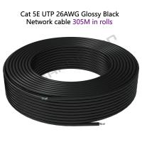 China Cat5E 26awg UTP OEM Network Ethernet Cable  Pure Cooper 4 Pairs RJ45  Bare Copper 4pair CE UL 100% Oxygen-free Copper Cat5e UTP for sale