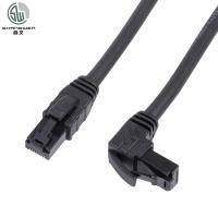 China UTP Cat5e 90degree Angle RJ45 Connector Stranded Network Cable Terminal 8P8C Crystal Head Plug for sale