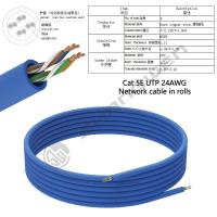 China Cat5E Round UTP 24AWG UTP Soft 4pair CE UL Multiple Copper Twist 100% Oxygen Free Copper Patch Cord Ethernet Cable Cat5E  Cable for sale