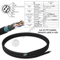 China Cat5e FTP Ethernet Network Internet Patch Cord Cable RJ45 24AWG 4P 4pair CE UL Multiple Copper Twist Soft CCA BC Conductor for sale