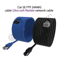 China Cat5e FTP Ethernet Network Internet Patch Cord Cable RJ45 24AWG 4P 4pair CE UL Multiple Copper Twist Soft CCA BC Conductor for sale