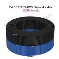China Cat5e FTP Ethernet Network Internet Patch Cord Cable RJ45 24AWG 4P 4pair CE UL Multiple Copper Twist Soft CCA BC Conductor for sale