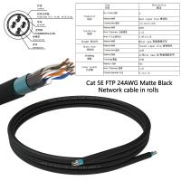 China PVC Jacket FTP Cat5E LAN Cable Wholesale 24AWG FTP CAT5e 4pair CE UL Multiple Copper Twist 100% Oxygen-free Copper FTP Cat5E for sale