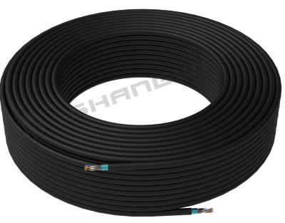 China Black Bare Copper FTP Cat5E 24AWG 26AWG Network Cable Ethernet Cat5e 305M Shielded Stranded 24AWG 305M FTP Networking Cable for sale