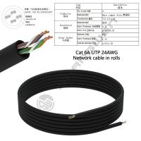 China Cat6a UTP Cable Cat6 UTP 24AWG RJ45 Copper LED Cord Copper Luminous 4p PVC LSZH Jacket Indoor LAN Ethernet Networking for sale
