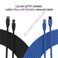 China 4P SFTP/FTP Antifreeze Flexible Soft Cat6 Cat6A Outdoor Cable Engineering Level UTP Cat6a Network Cat6A Cable 24awg for sale