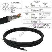 China CE ROHS FTP UTP SFTP Cat7 Rj45 Plug Network Lan Cable 1000ft CAT7 LAN AWG23 S/FTP 100% Copper Orange for sale