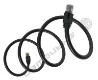 China 26awg Black UTP Cat5e Network Cable Patch Cord 4 Pairs Cat5e LAN Cable for sale