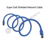 China Blue Rj45 CAT6A SFTP  Ethernet  Network Cable Internet 4pair CE UL multiple copper twist 100% oxygen-free copper Black CAT6A for sale