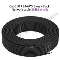 China Cat6 24AWG UTP Cable Patch Cord Copper Cross PVC Jacket 4pair CE UL Multiple Copper Twist 100% Oxygen-free Copper Cat6 for sale