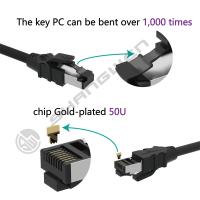 China Black CAT6 FTP 24AWG Ethernet Network Cable 4pair Cross CE UL Multiple Copper Twist 100% Oxygen-free Copper 1m/2M/3M/5M for sale
