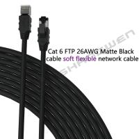 China Black CAT6 FTP 24AWG Ethernet Network Cable 4pair Cross CE UL Multiple Copper Twist 100% Oxygen-free Copper 1m/2M/3M/5M for sale