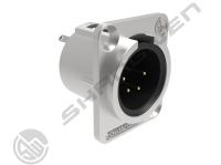 China New IP40 Indoor Audio Video Cable Connector XLR 4 Pin Female Socket with Solder Adapter Male Socket Xlr Connector for sale