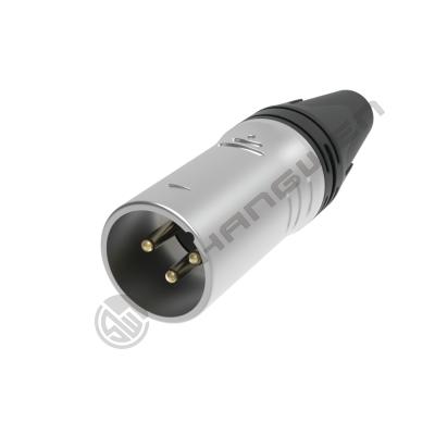 China Indoor Protection DMX Signal Wire Class Ip40 High Quality XLR Audio Connector 3 Pin Male Plug for sale