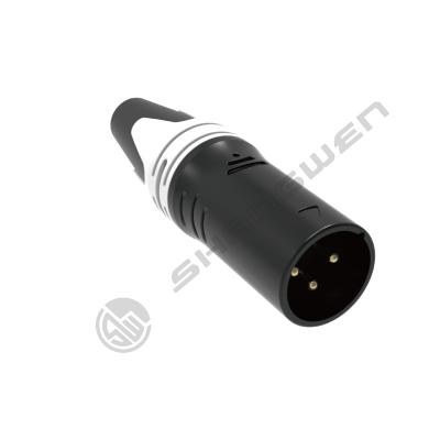 China Outdoor Waterproof 3-Pin XLR Male Audio Connector for Power Applications Factory Supply for sale