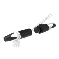 China Outdoor IP65 Waterproof 3-Pin XLR Connector 5-8mm Wire Diameter Cu Alloy Contacts Male/Female Plug Audio Cable Connector 3-Pin for sale