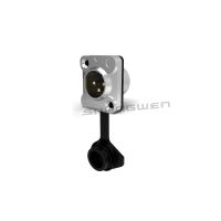 China Outdoor Dustproof Ip65 Waterproof D Type Male Socket 3 Pin XLR Audio Connector for sale