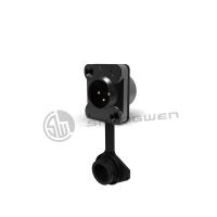 China Outdoor Dustproof Ip65 Waterproof D Type Male Socket 3 Pin XLR Audio Connector for sale