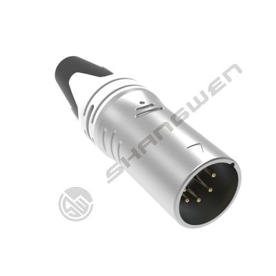 China Wholesale Mini 5 Pin XLR Connector Outdoor Waterproof Male and Female Plug Socket 5-Pole Nickel Contacts for sale