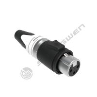 China Outdoor Waterproof 3 Pin XLR Plug Male  Alloy Material DMX  Audio Wire Connector Copper for Power for sale