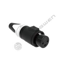 China Outdoor Waterproof 3 Pin XLR Plug Male  Alloy Material DMX  Audio Wire Connector Copper for Power for sale