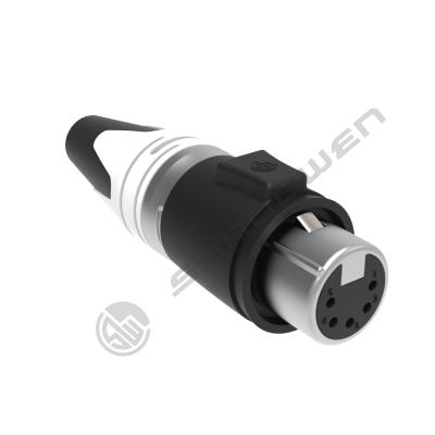 China IP65 Waterproof Outdoor Audio Xlr 5-Pin Female Connector Microphone Amplifier Mixer Phantom Power Cable Xlr Connector Microphone for sale