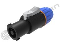 China IP65 4-Pin Female Speaker Connector Glass Reinforced Alloy Nylon Housing with 3P Male for 6-15mm Cable Copper Rated Current 30A for sale